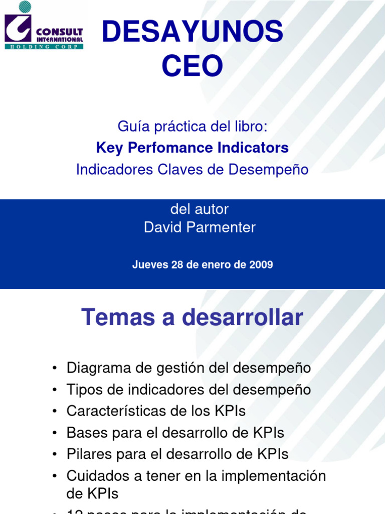 DESAYUNOS CEO Guia Practica Del Libro Ke | PDF | Marketing | Planificación