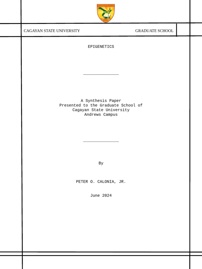 Understanding Epigenetics and Its Impact | PDF | Epigenetics | Dna ...