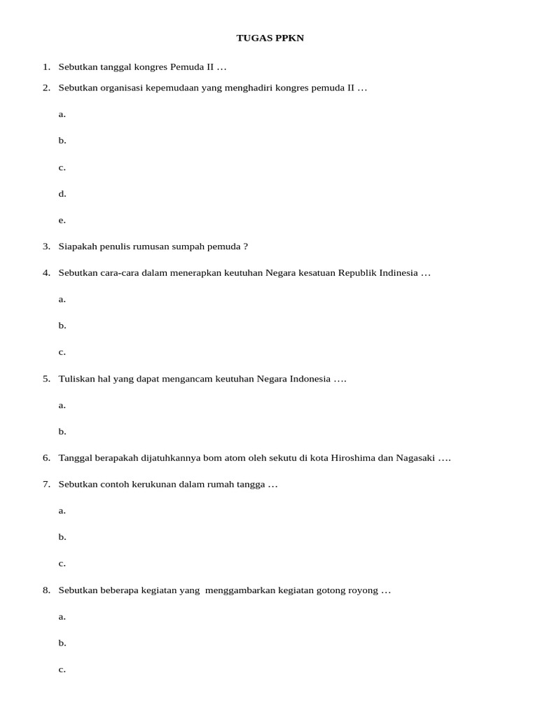 TUGAS PPKN | PDF