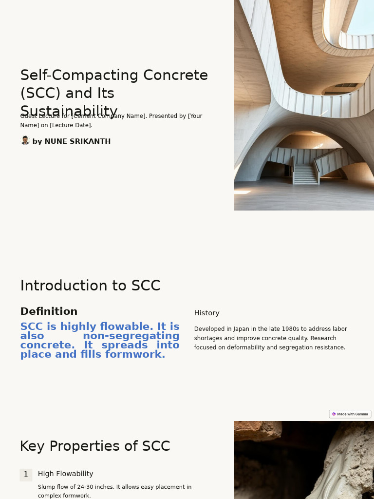 Self Compacting Concrete SCC and Its Sustainability | PDF | Concrete ...