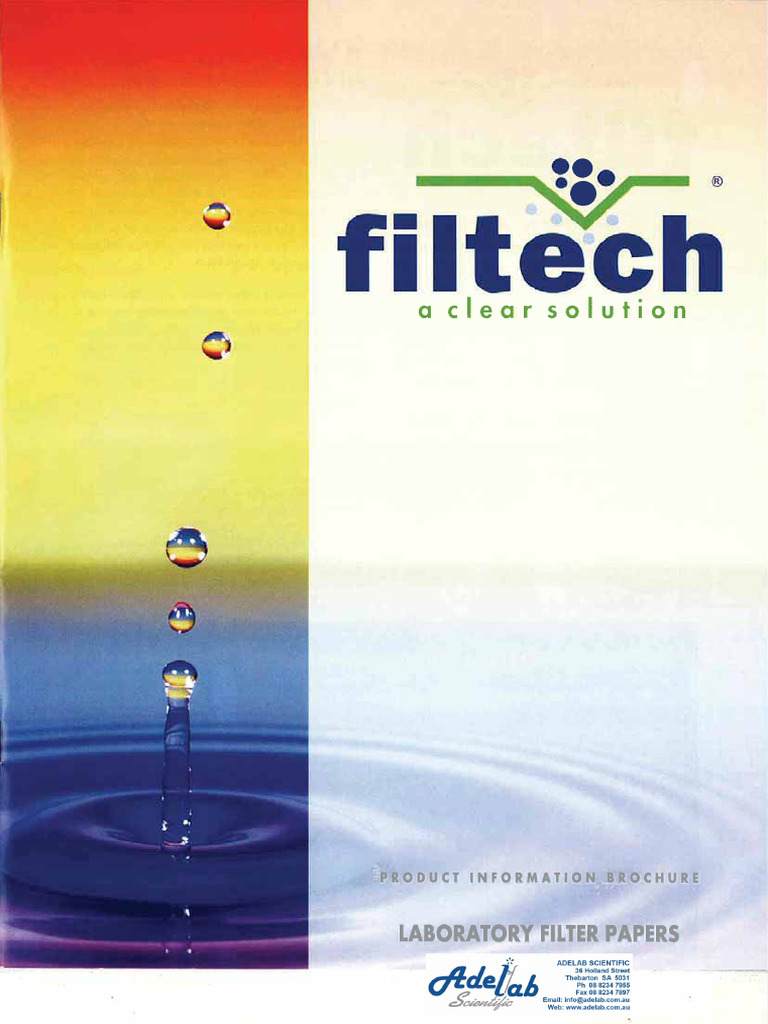 Filtech Filter Paper Brochure | PDF