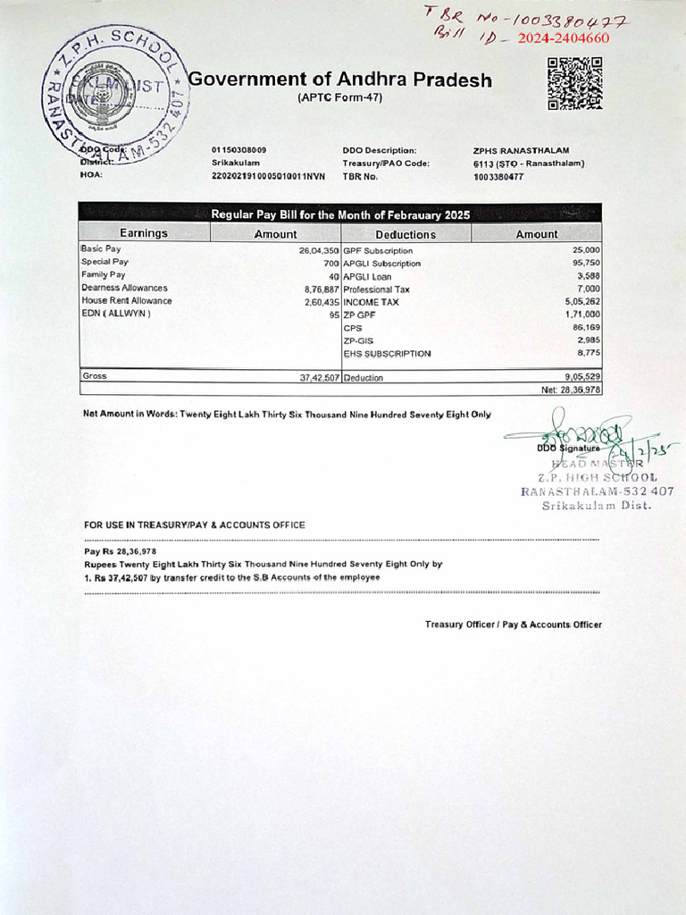 Form 47 Final | PDF | Government Finances | Payments