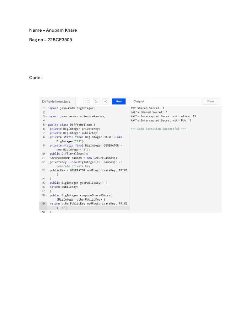 Anupam Diffie Hellman | PDF