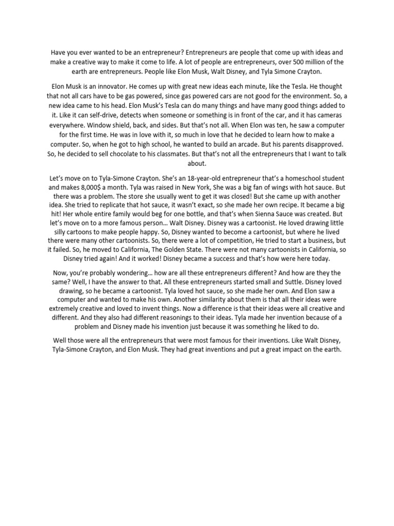 Inspiring Stories of Famous Entrepreneurs | PDF | Walt Disney