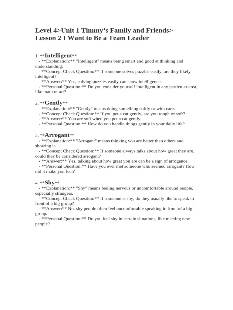 L2 I Want To Be A Team Leader | PDF