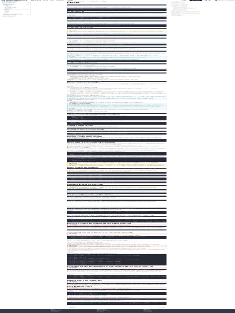 Player - WorkAdventure Documentation | PDF | Variable (Computer Science) | Interface (Computing)