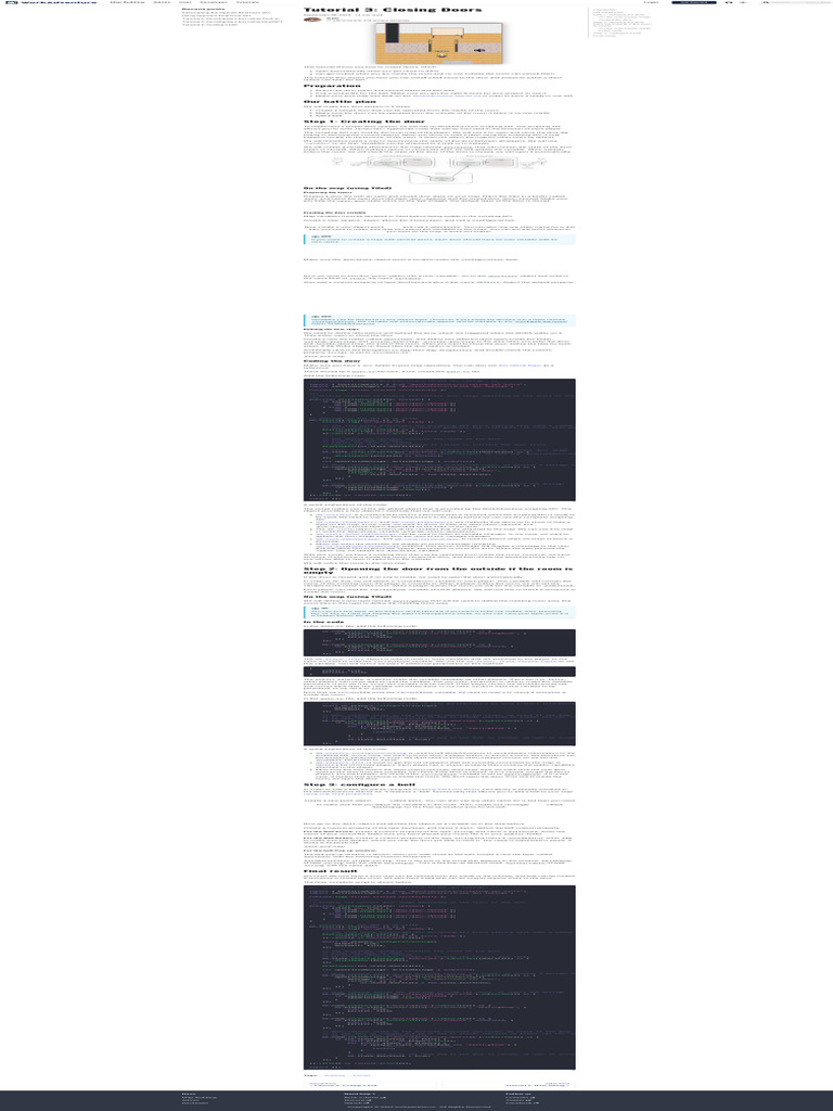 Tutorial 3 - Closing Doors - WorkAdventure Documentation | PDF | Computer Programming | Software ...