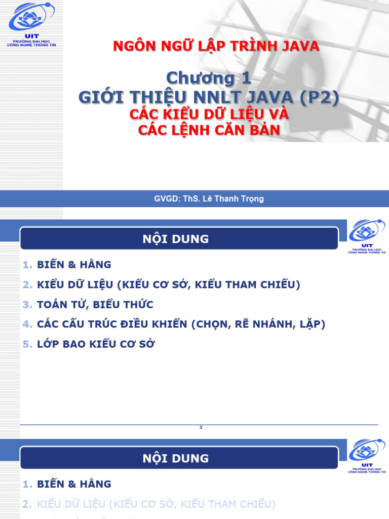 Chương 1. Giới Thiệu Về Java (P2) | PDF