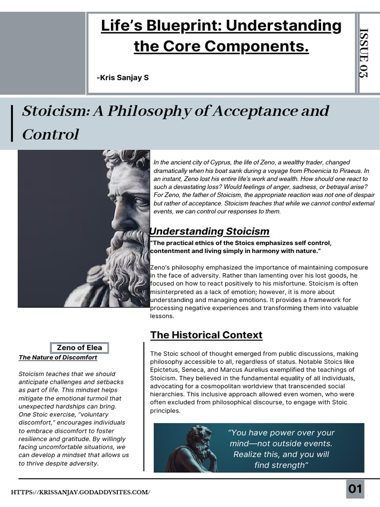 Stoicism A Philosophy of Acceptance and Contro | PDF | Stoicism ...