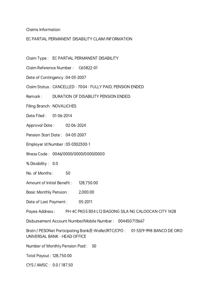 Claims Informat WPS Office | PDF