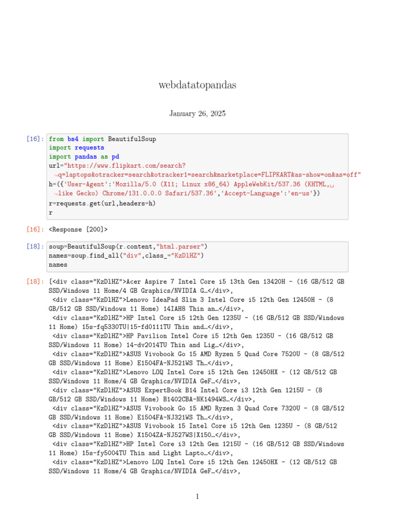 webdatatopandas | PDF | Computer Hardware | X86 Architecture