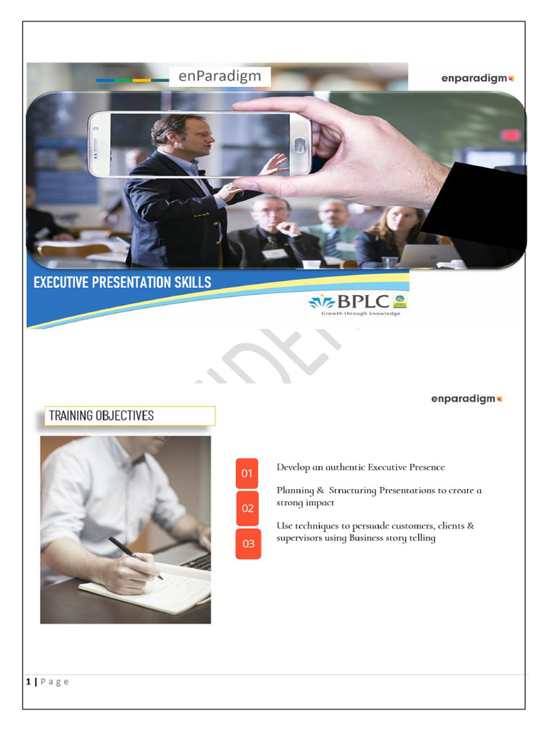 Executive Presentation Skills | PDF