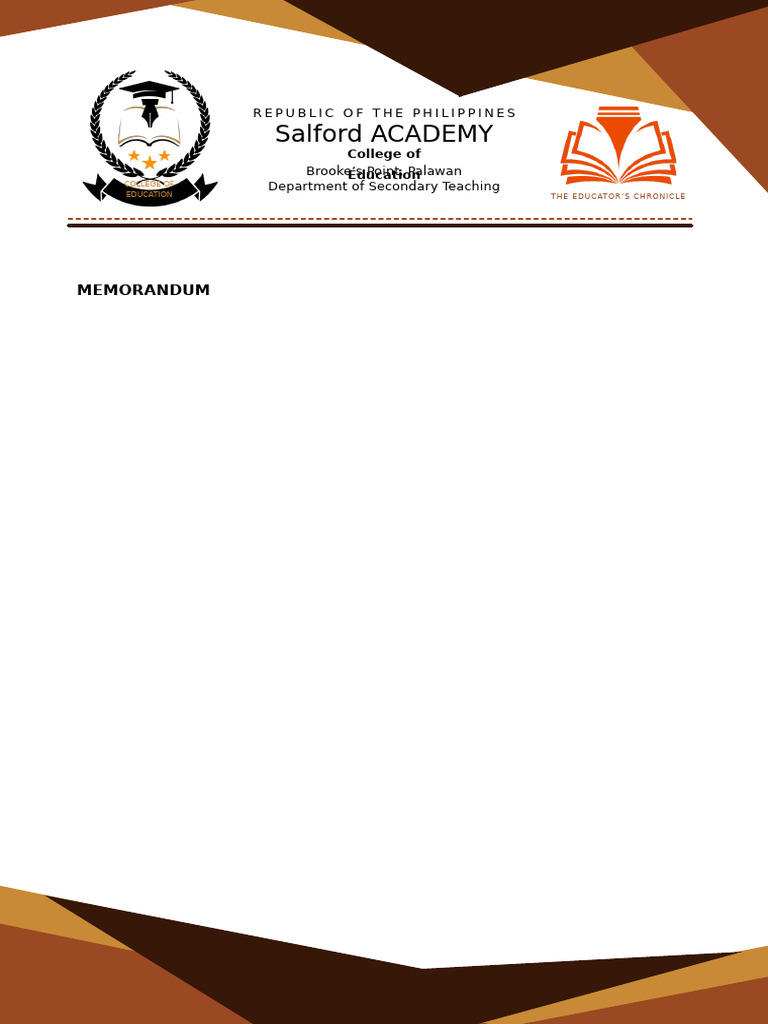 Brown White Professional Formal Letterhead | PDF