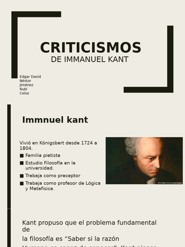 Emmanuel Kant | PDF | Immanuel Kant | Conocimiento