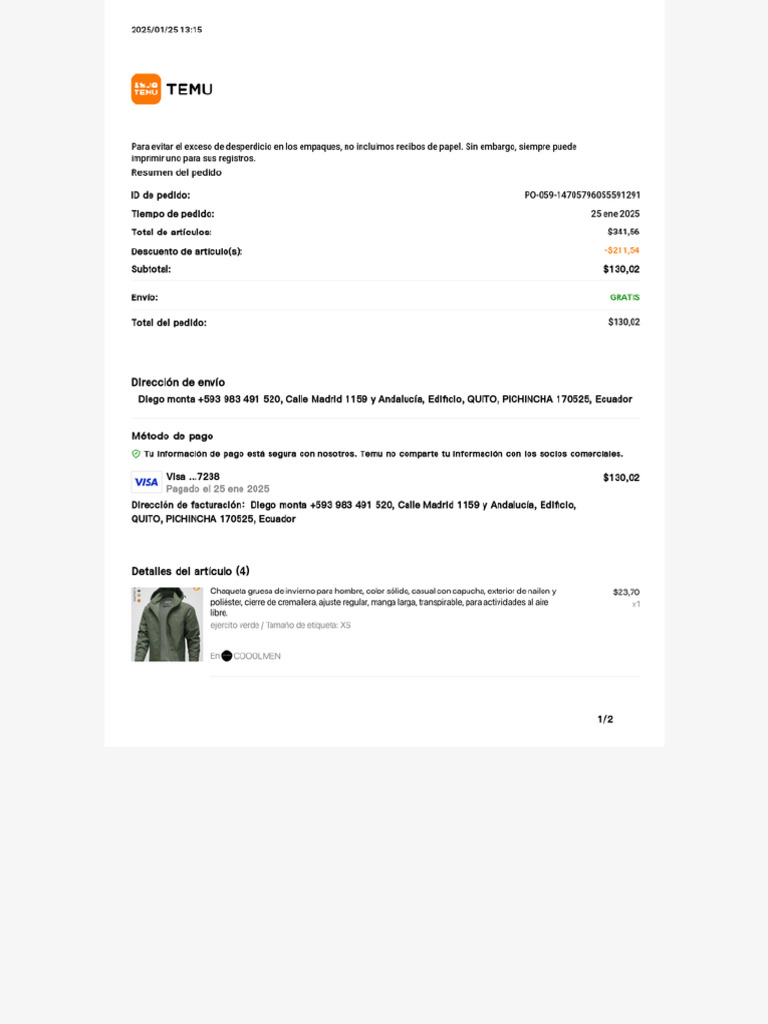 Temu Web Document | PDF