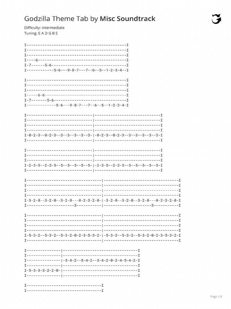 godzilla theme tab | PDF