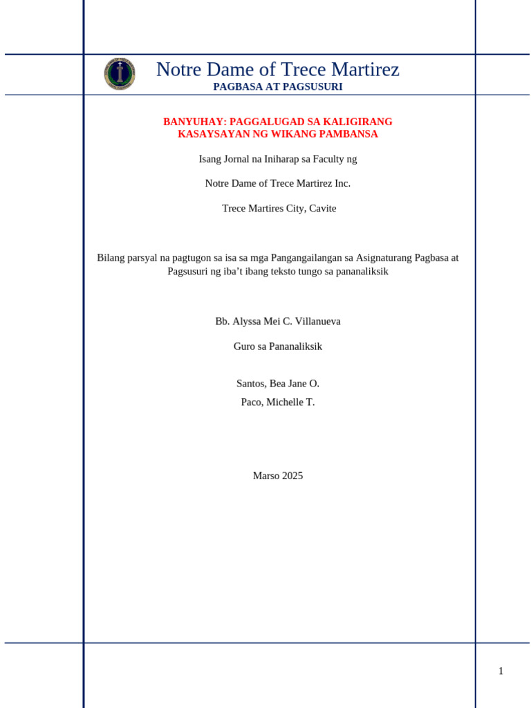 Filpag Journal | PDF