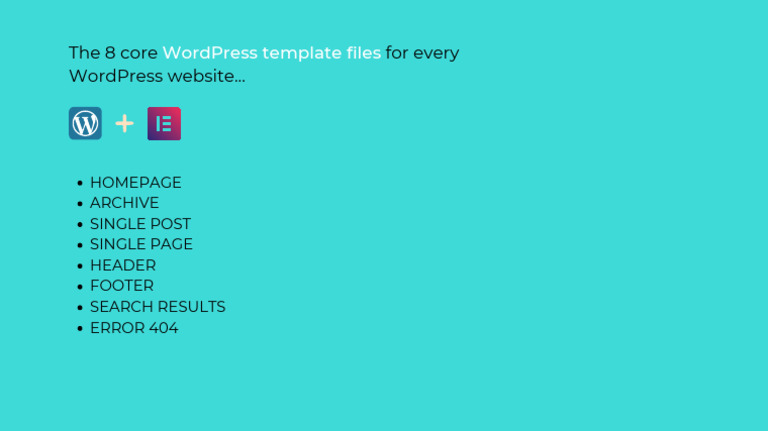 Essential WordPress Template Files | PDF