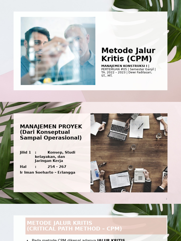Metode Jalur Kritis dalam Manajemen Proyek | PDF