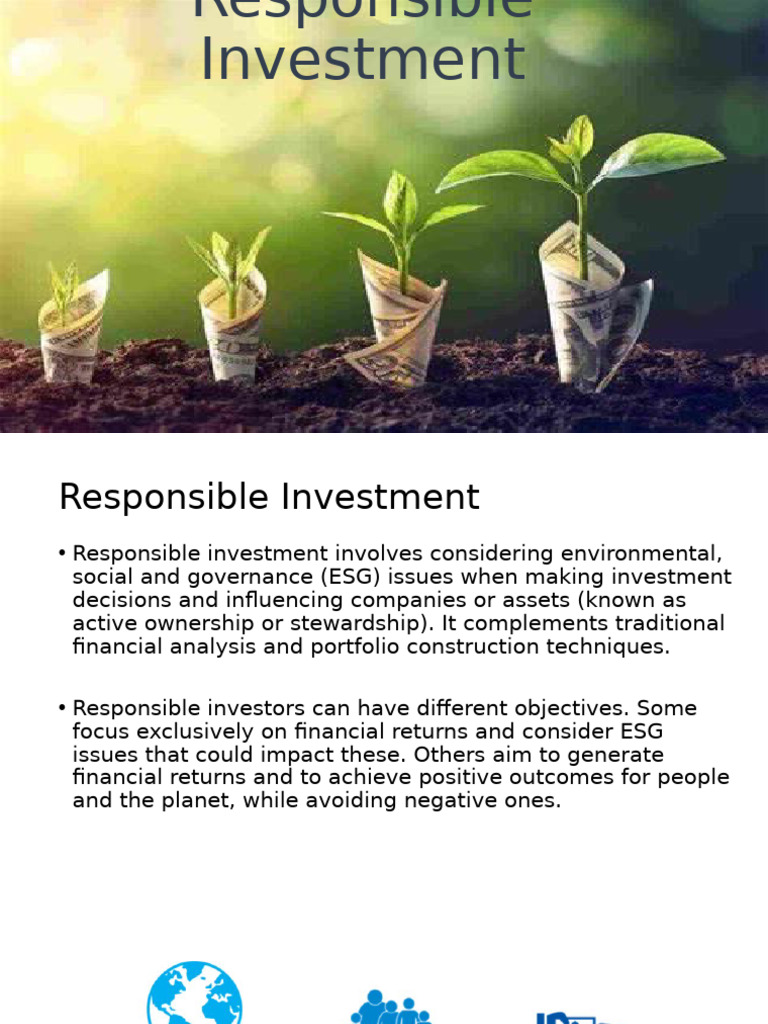 Responsible Investing | PDF | Kyoto Protocol | Sustainability