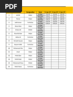 February 2025 Duty Roster | PDF
