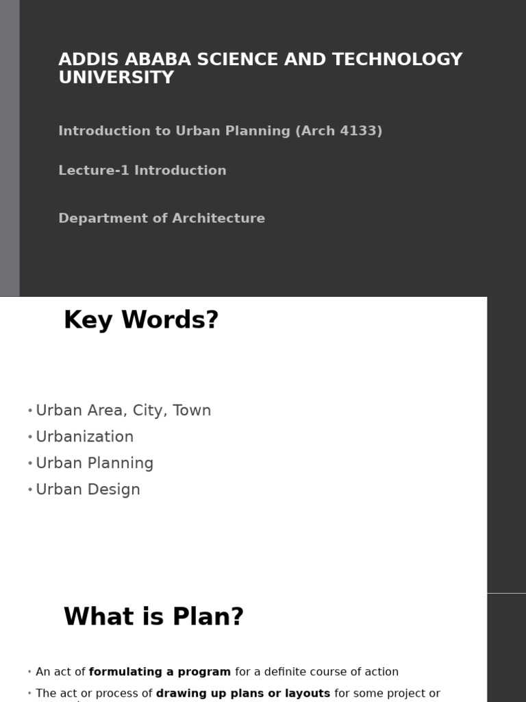 Urban Planning Fundamentals and Concepts | PDF | Urbanization | Urban ...