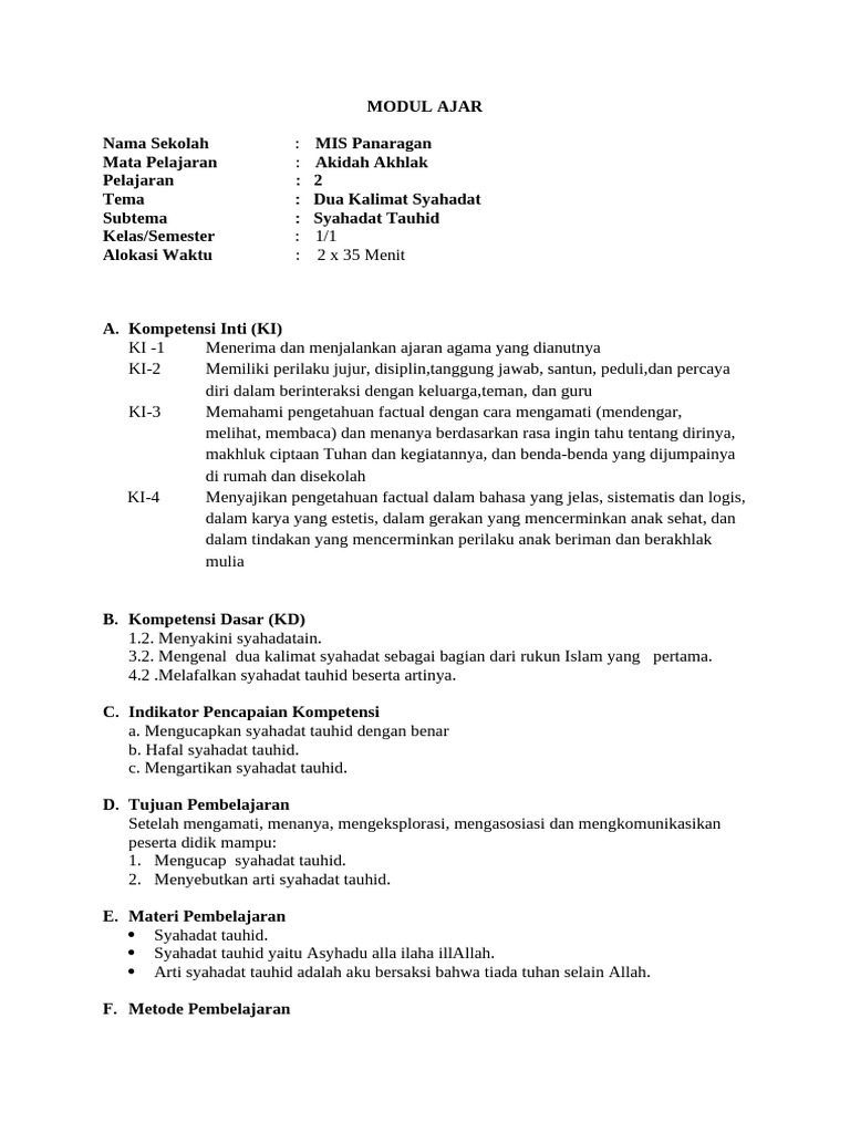 Modul Ajar 2023-2024 Ganjil | PDF