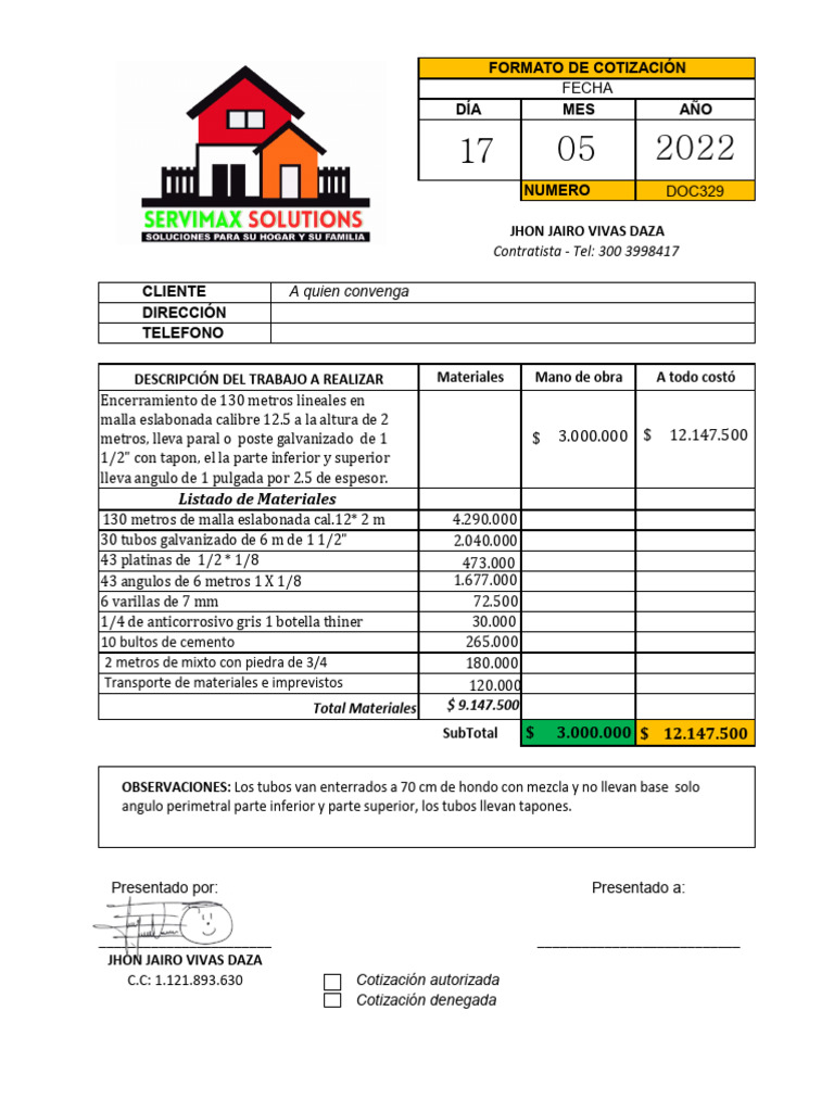 Encerramiento Malla | PDF