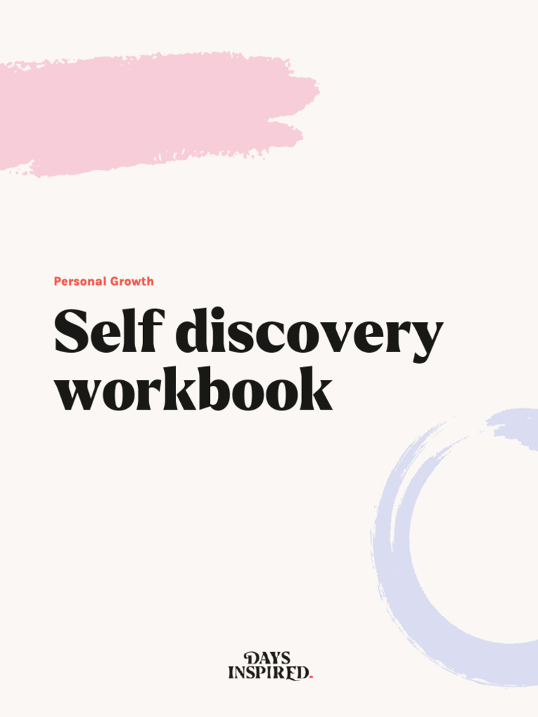 Mini Self Discovery Workbook Freebie | PDF | Psychological Concepts ...