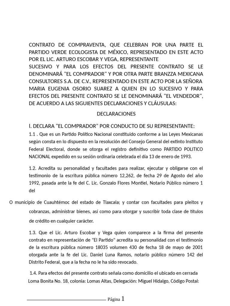 Contrato Mercantil | PDF