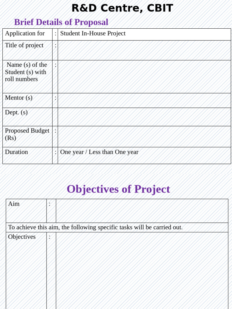 R&D Template For Students In-House Funding - 1feb24 | PDF