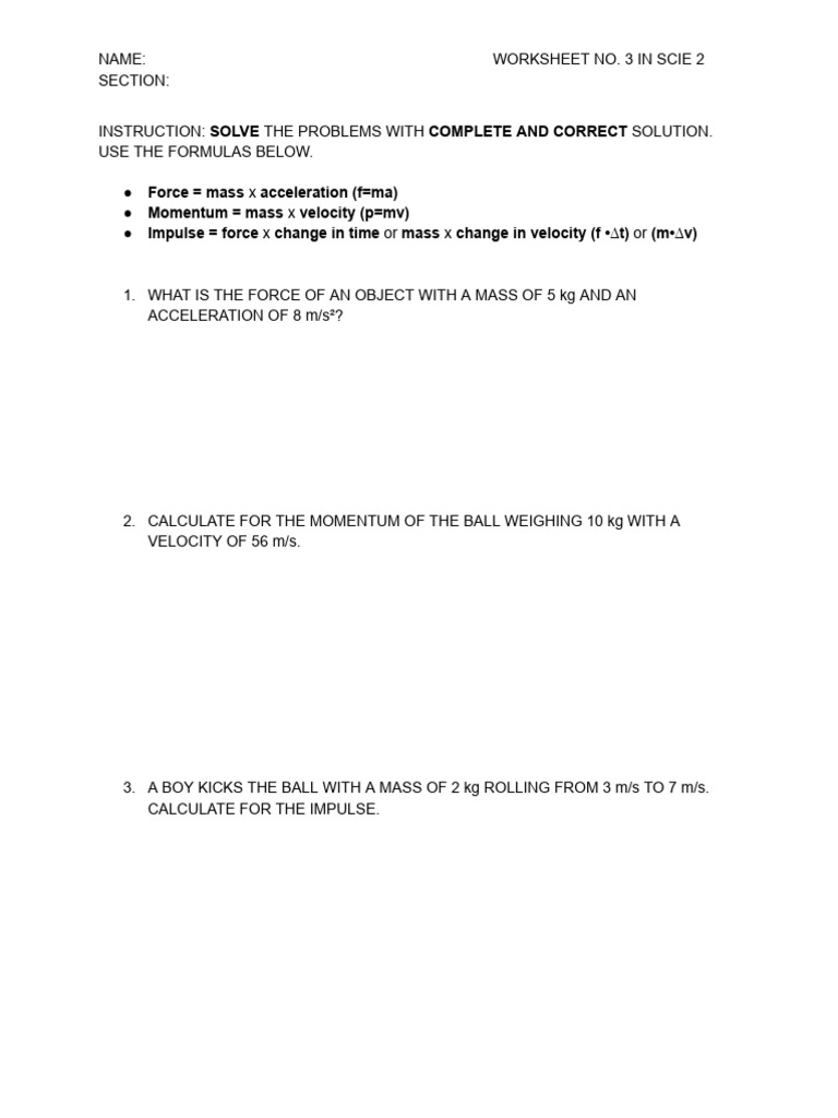 Worksheet No. 3 in Scie 2 | PDF