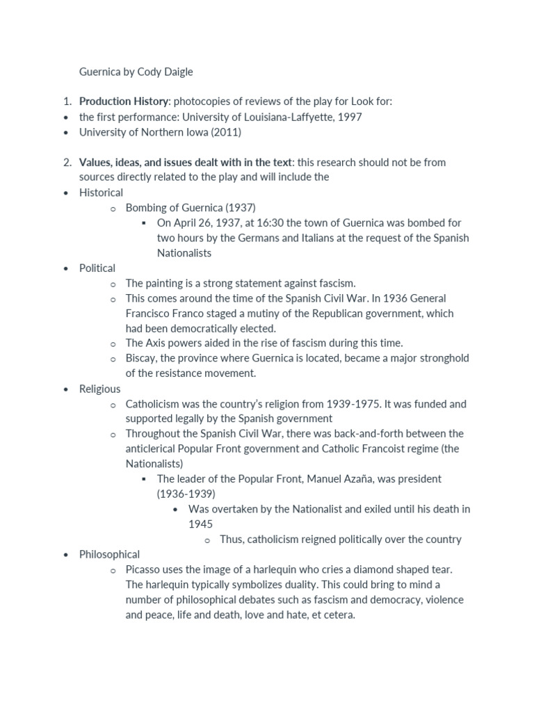 Guernica research | PDF | Spanish Civil War | Francoist Spain