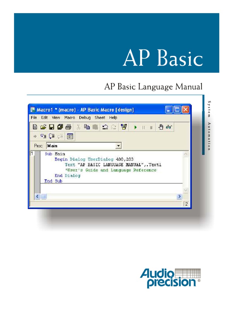 AP Basic Language Manual | PDF | Variable (Computer Science) | Scope ...