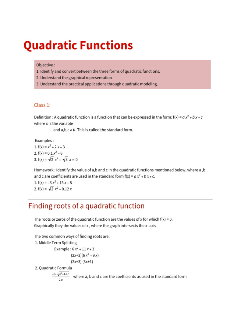 Quadratic Equations | PDF | Quadratic Equation | Function (Mathematics)