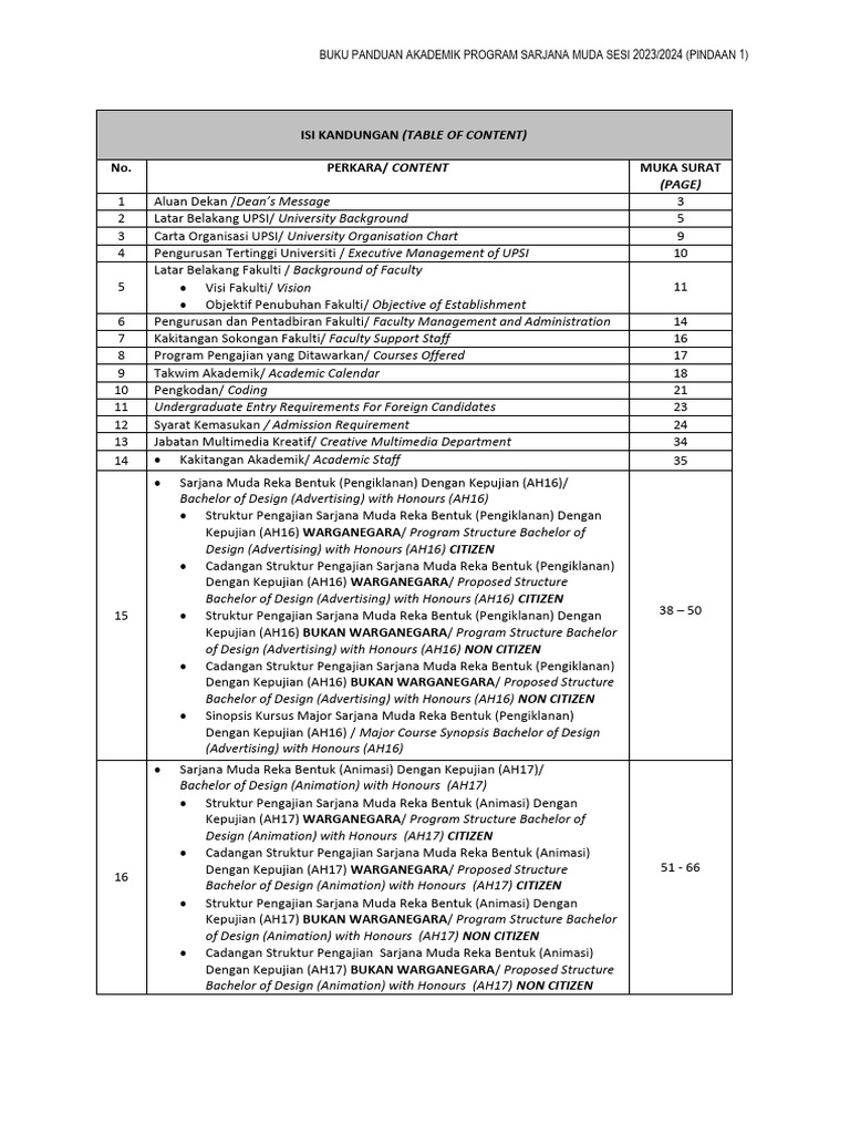 Buku Panduan Ism Sesi 2023.2024 Bm Bi Pindaan 1 16.5.24 | PDF