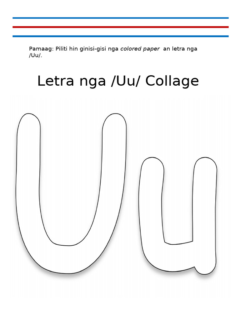Collage (Letter Uu) | PDF