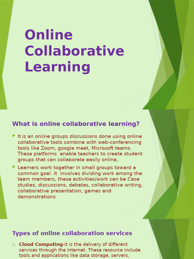 Online Collaborative Learning | PDF | Cloud Computing | Internet