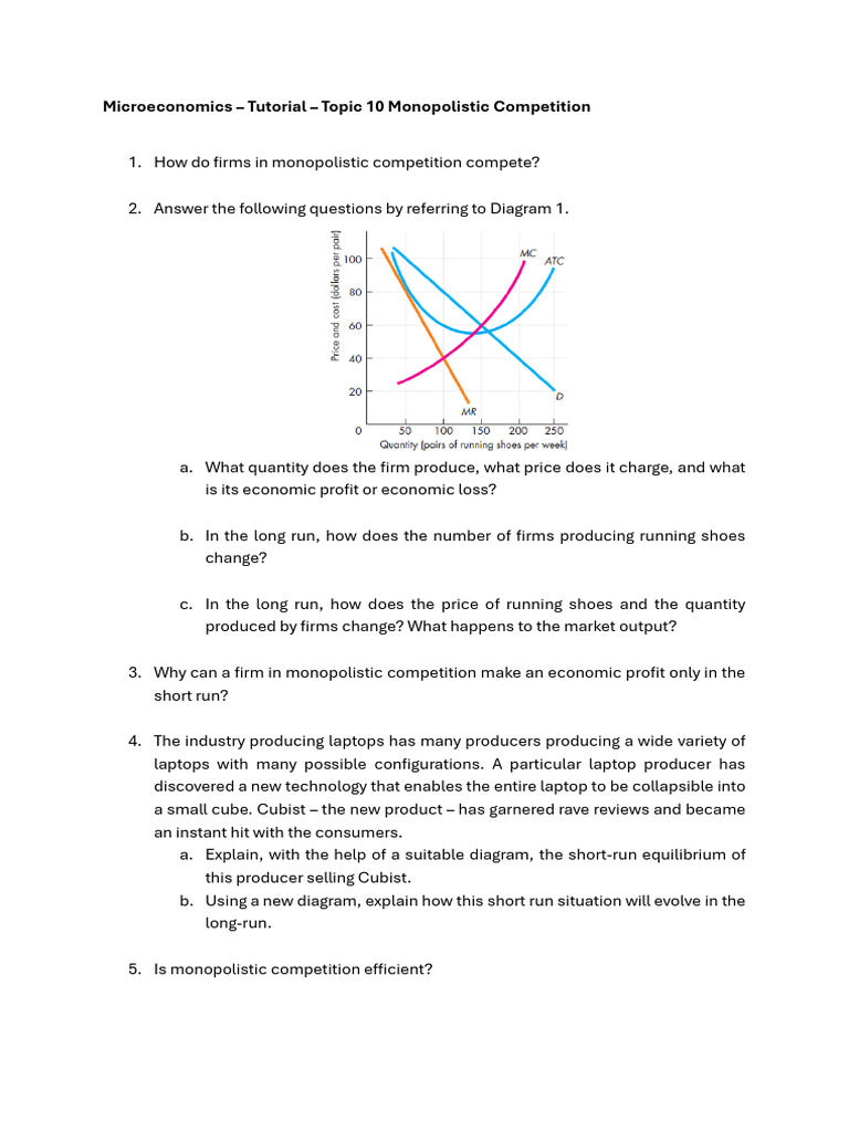Monopolistic Competition: Key Concepts Explained | PDF