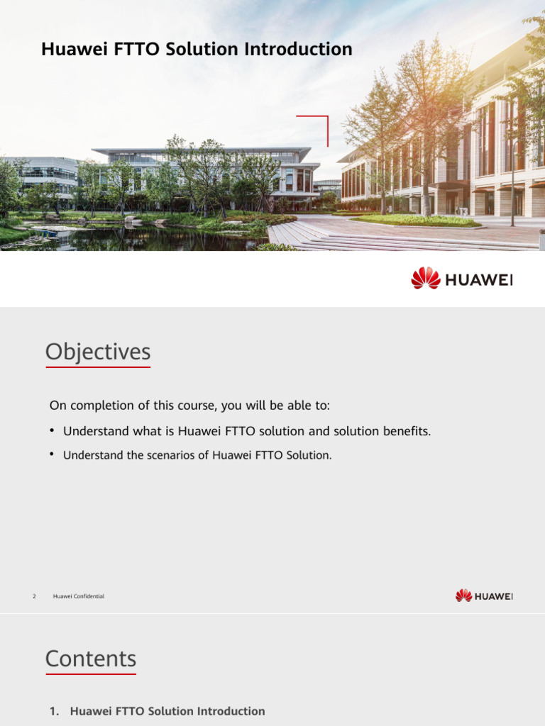 Huawei FTTO Solution Introduction | PDF | Network Switch | Wi Fi