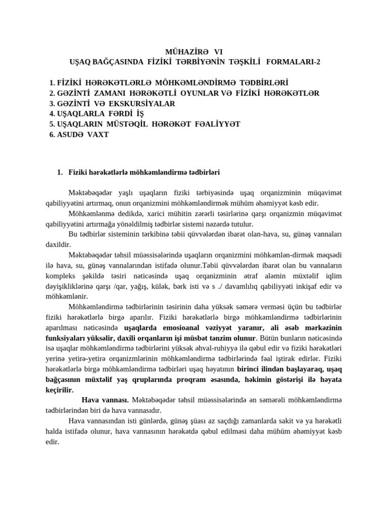 VI Mühazirə FORMALARI-2 | PDF