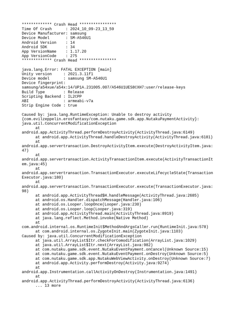 mod_menu_crash_2024_10_09-23_13_59 | PDF | Java (Programming Language) | Android (Operating System)