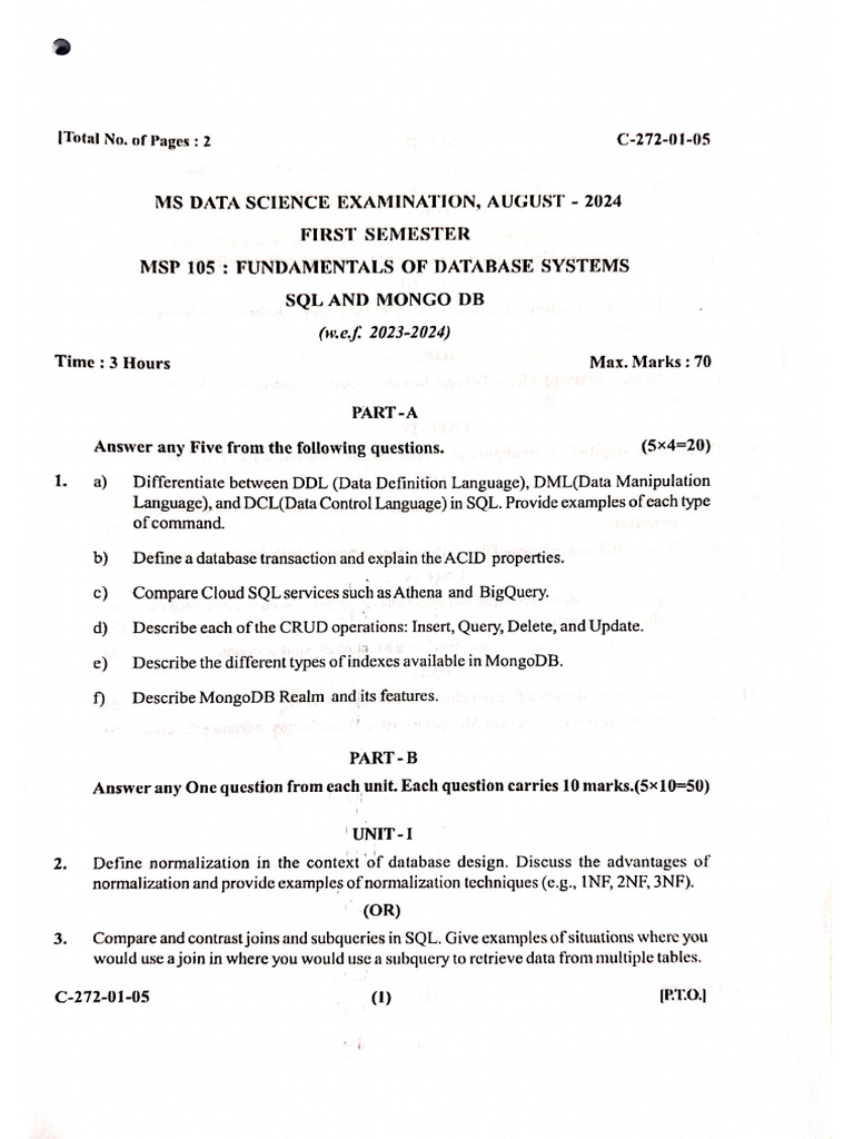 Previous Paper | PDF