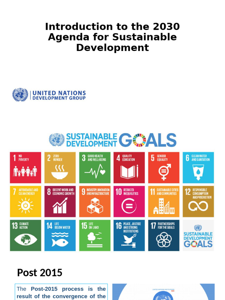 Introduction-to-2030-SDG | PDF | Millennium Development Goals | Economies
