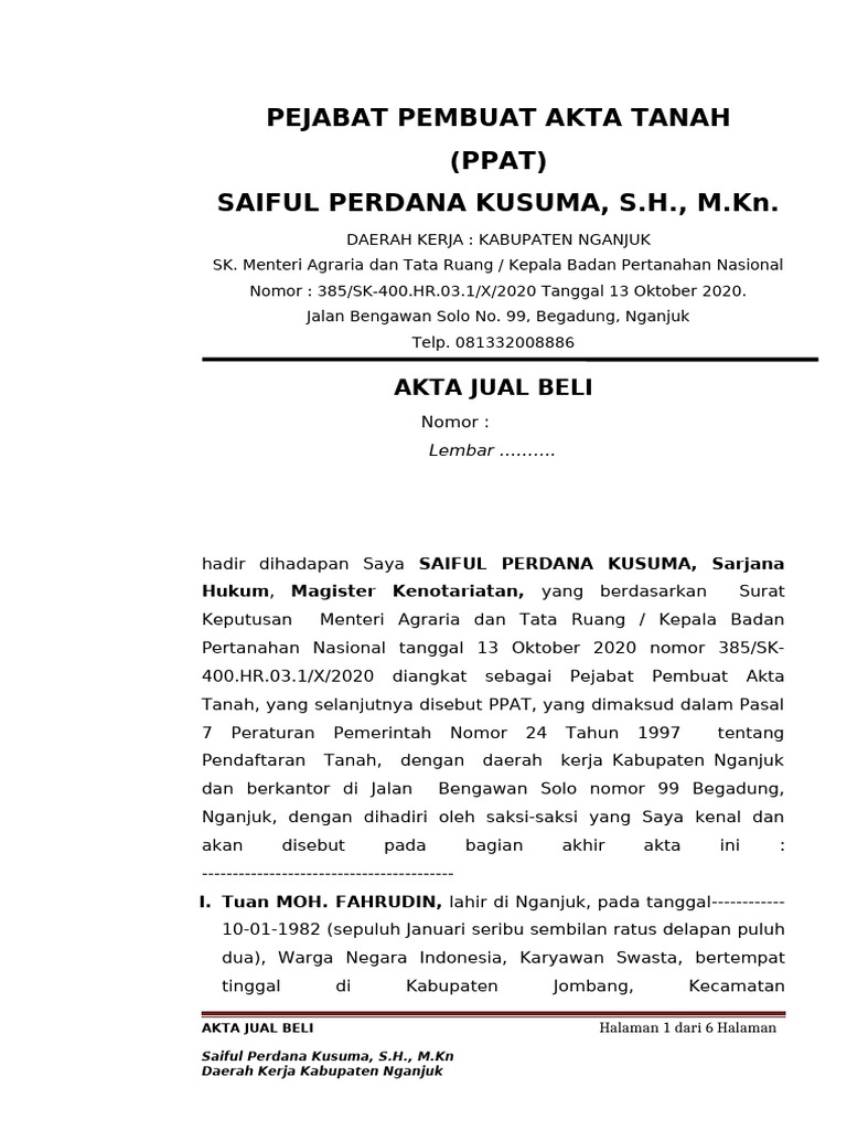 Draft Ajb - Moh Fahrudin Ok | PDF