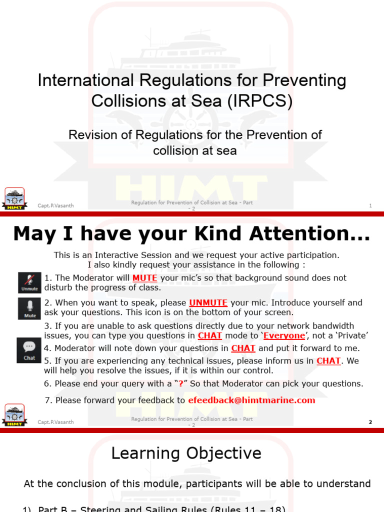 Capt.P.vasanth - ROR Part - 2 | PDF | Port And Starboard