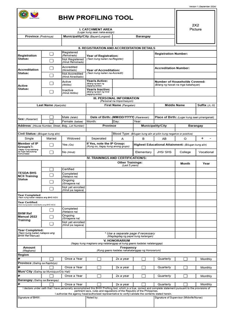 BHW Profiling Tool Overview | PDF | Health Care