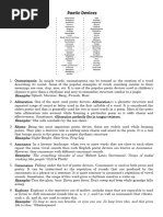 Poetic Devices Class9 English | PDF