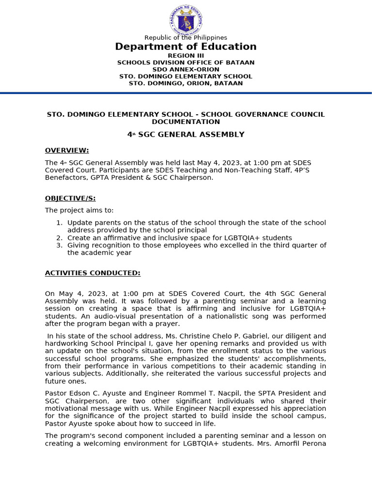 General Assembly Documentation | PDF | Learning