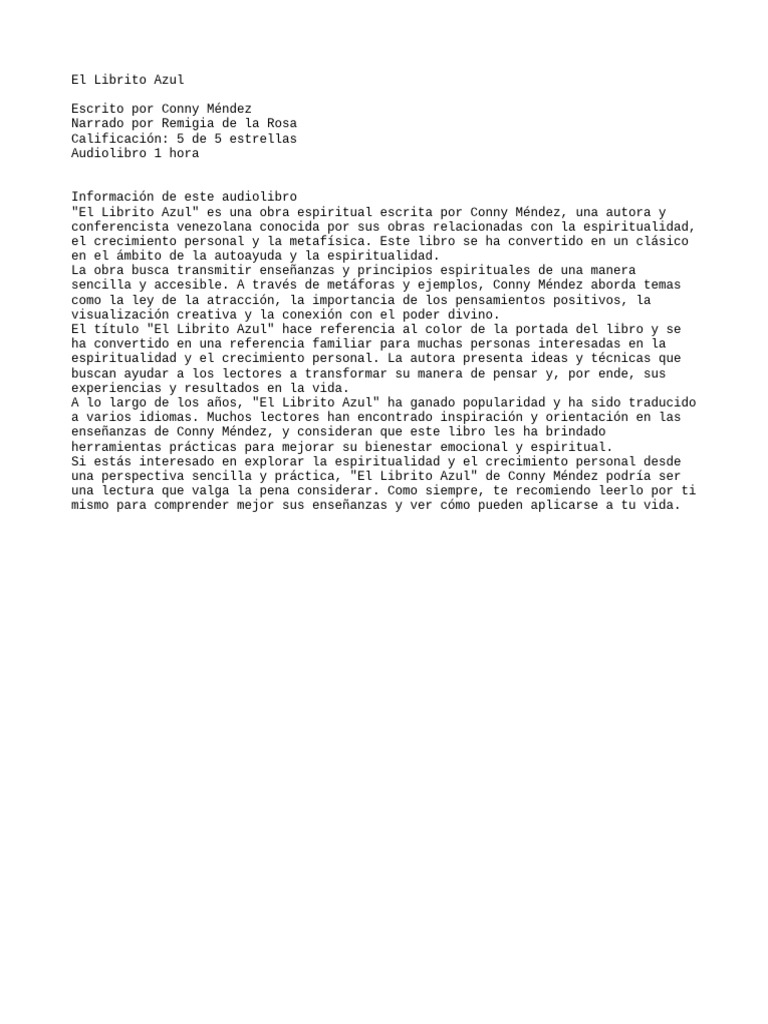El Librito Azul | PDF
